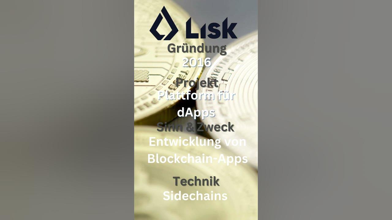 LISK - die Plattform für Blockchain-Apps #Lisk #crypto #blockchain - YouTube