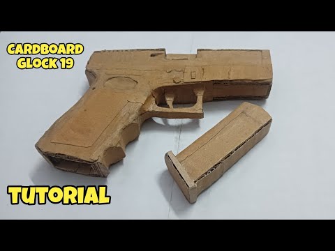 How to make CARDBOARD Glock19 | diy cardboard gun