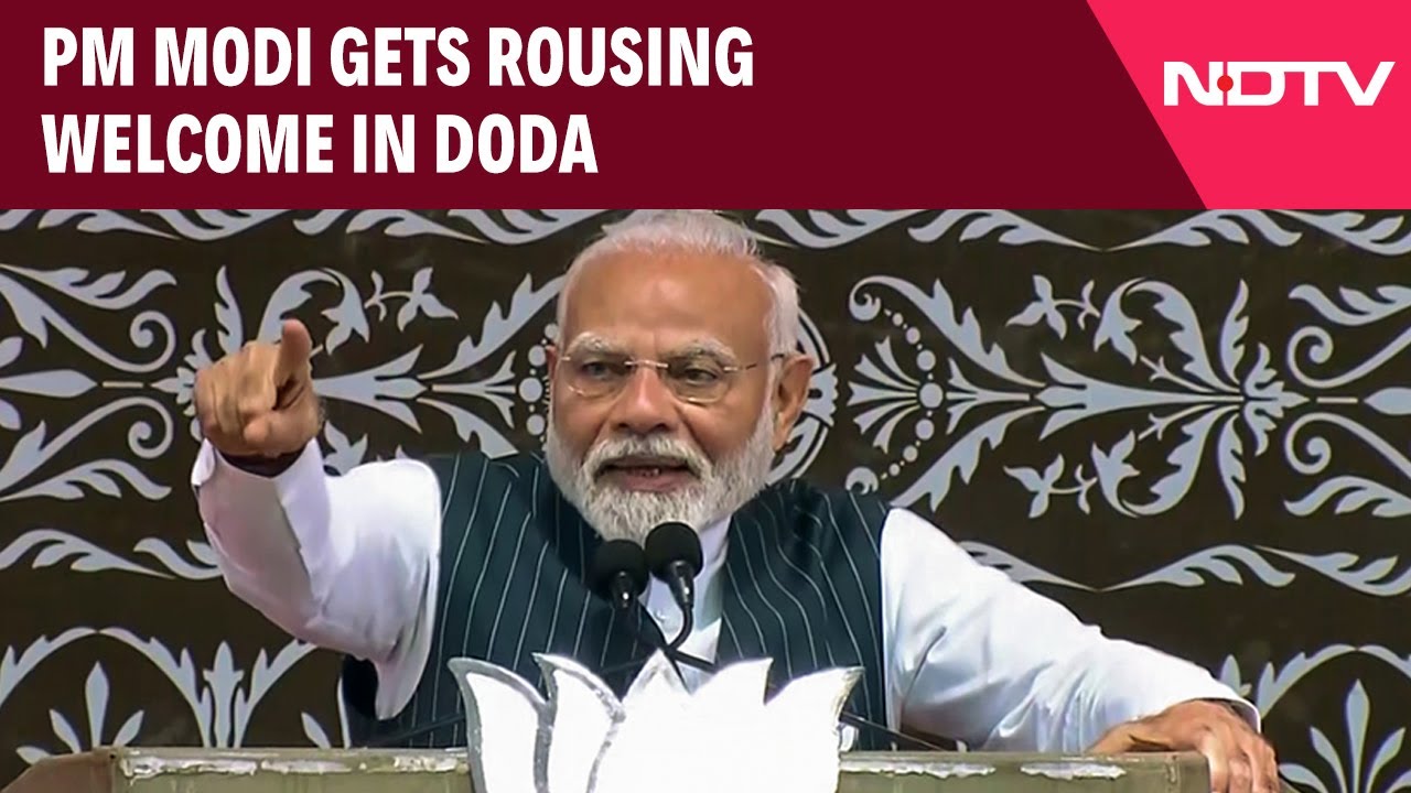 PM Modi In Doda | PM Modi Gets Rousing Welcome In Doda - YouTube