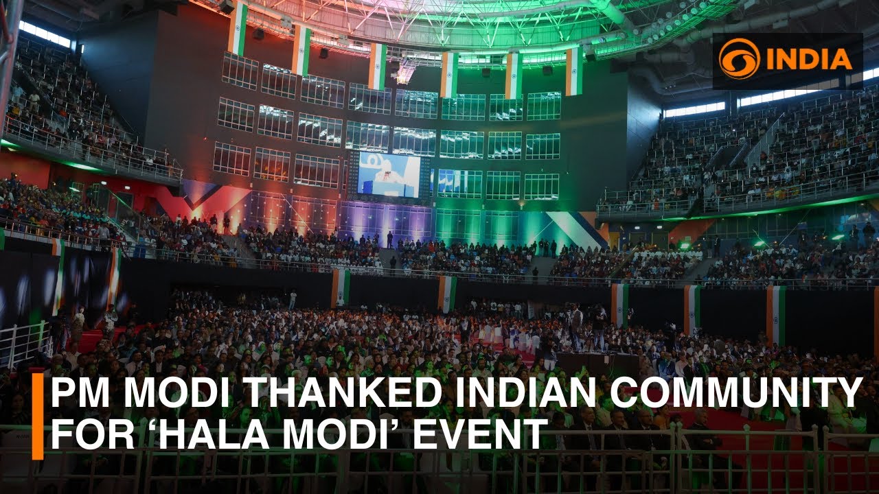 PM Modi thanked Indian community for ‘Hala Modi’ event | DD India Live ...