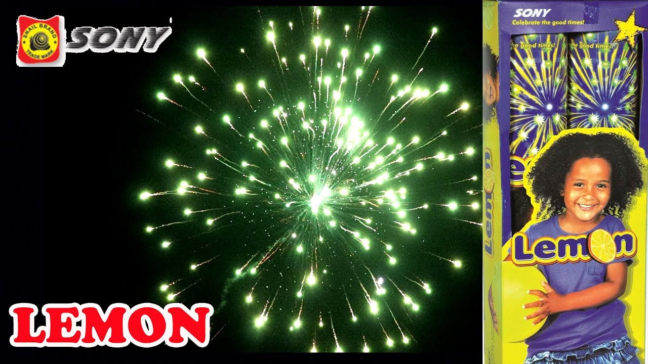LEMON from Sony Fireworks - Large Skyshot Shell - YouTube