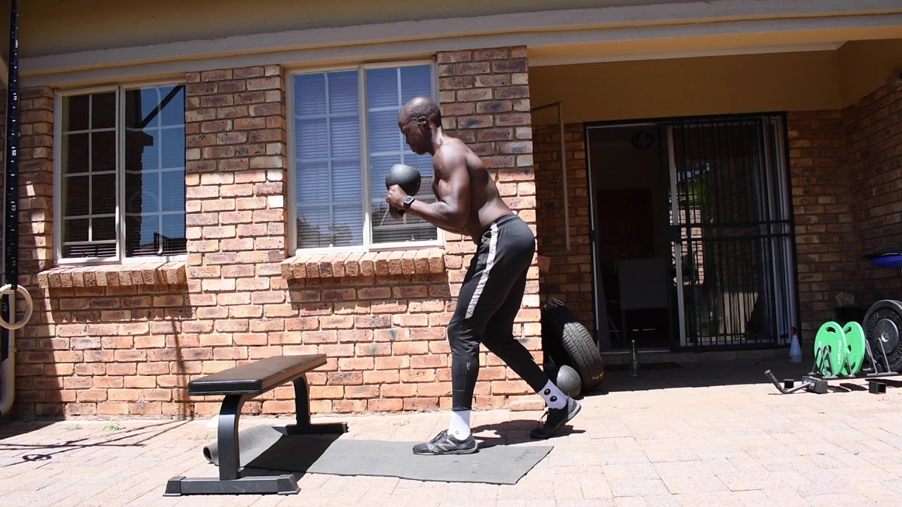 Split Stance KB Good Morning - YouTube