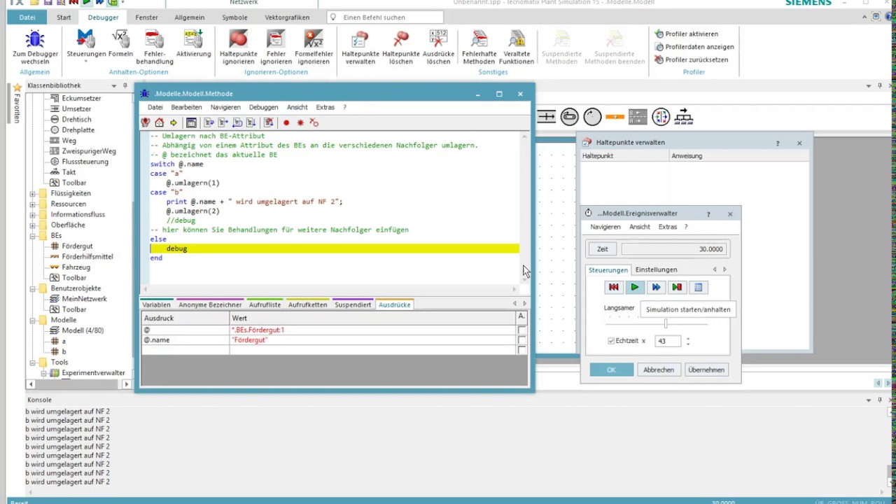 Plant Simulation für Anfänger (erste Methode) deutsch - YouTube