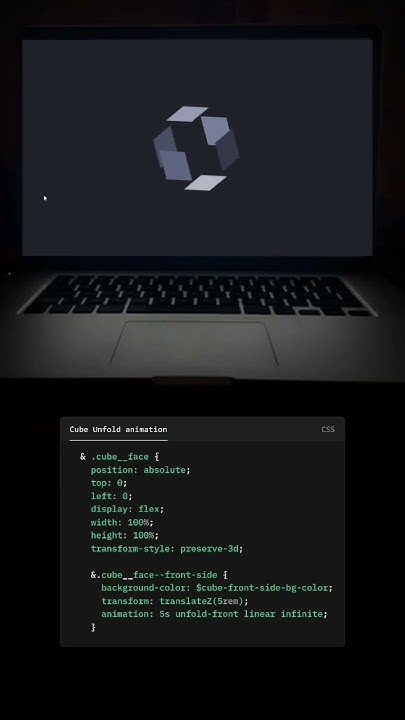 Cube Unfold Animation||#css #webdesign #python #html #webprogramming #webdevelopment # ...