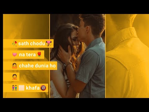 sath chodu na tera chahe dunia ho khafa Hindi Status video lyrics
