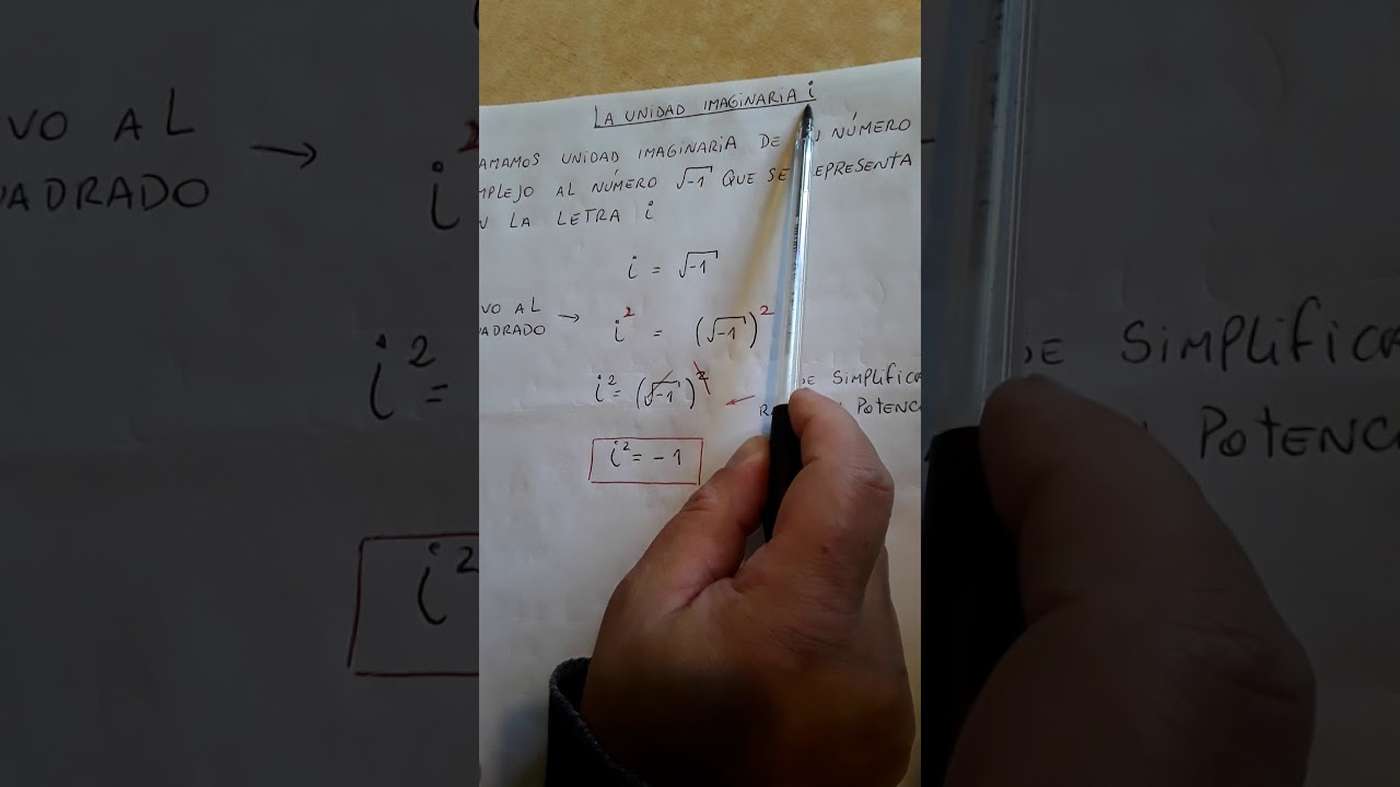 Demostracion i2= -1 - YouTube