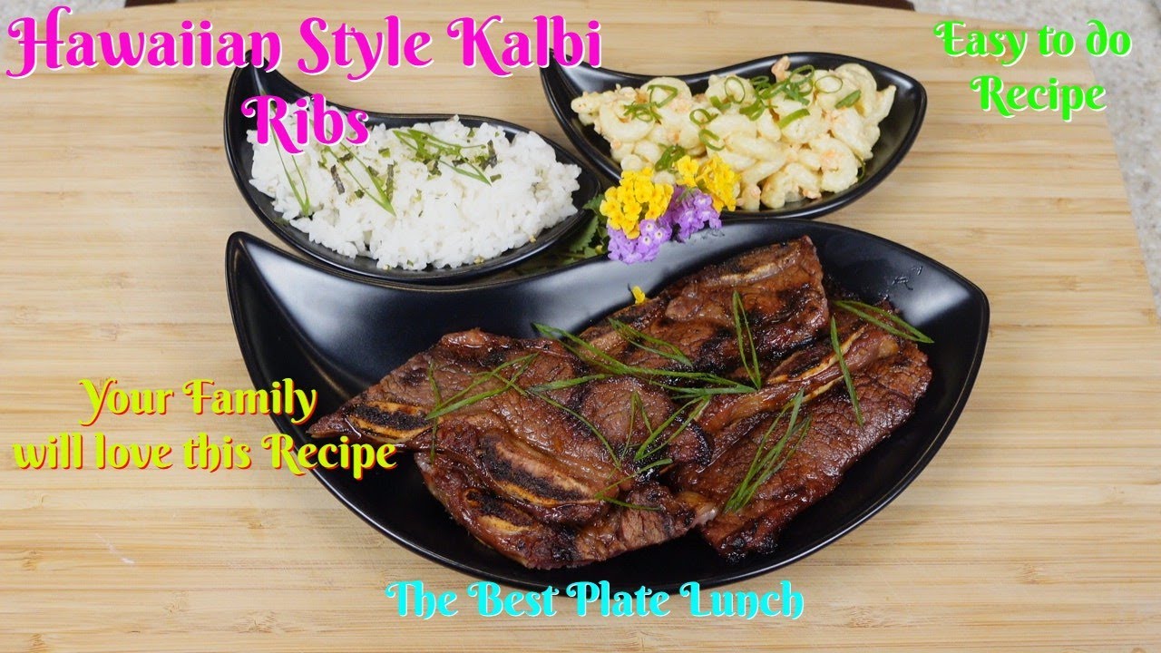 Kalbi Ribs, Hawaiian Kalbi Ribs, Korean Kalbi Ribs, Kalbi Short Ribs ...