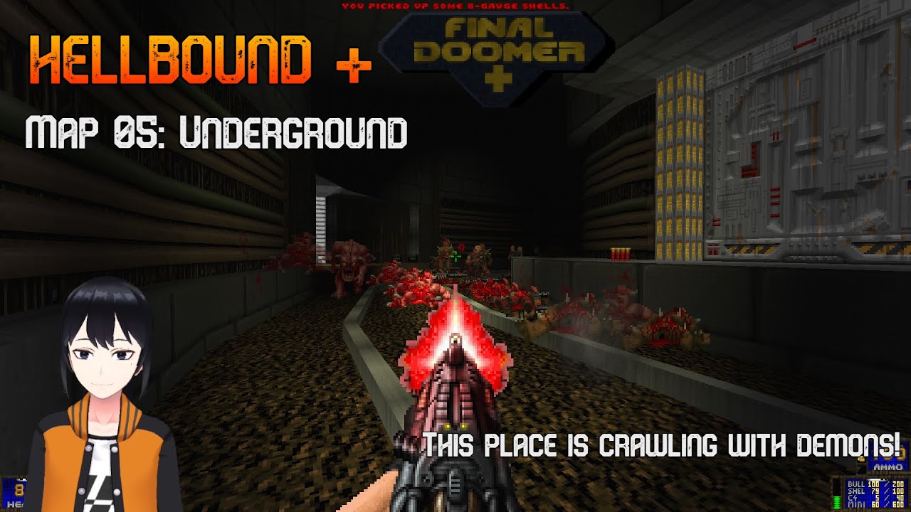 GZDoom | Hellbound + Final Doomer | Map 05: Underground - YouTube
