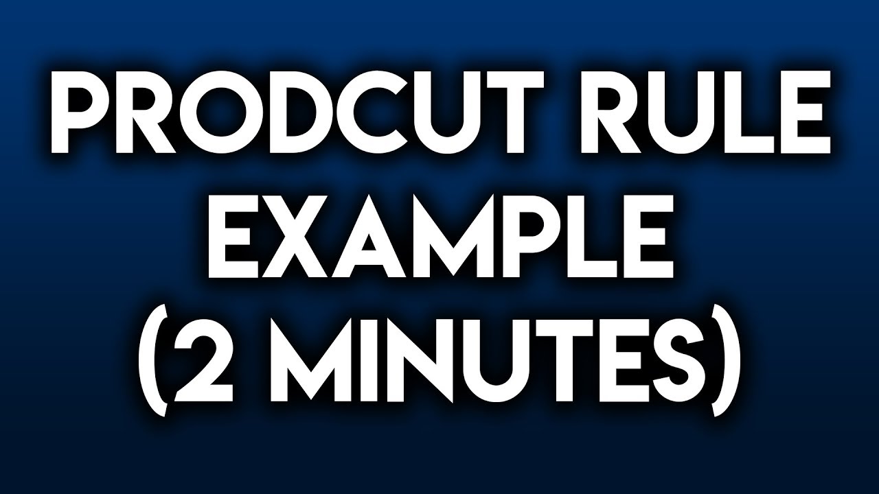 Product Rule Example 2 Minutes YouTube product-rule-example-2-minutes-youtube