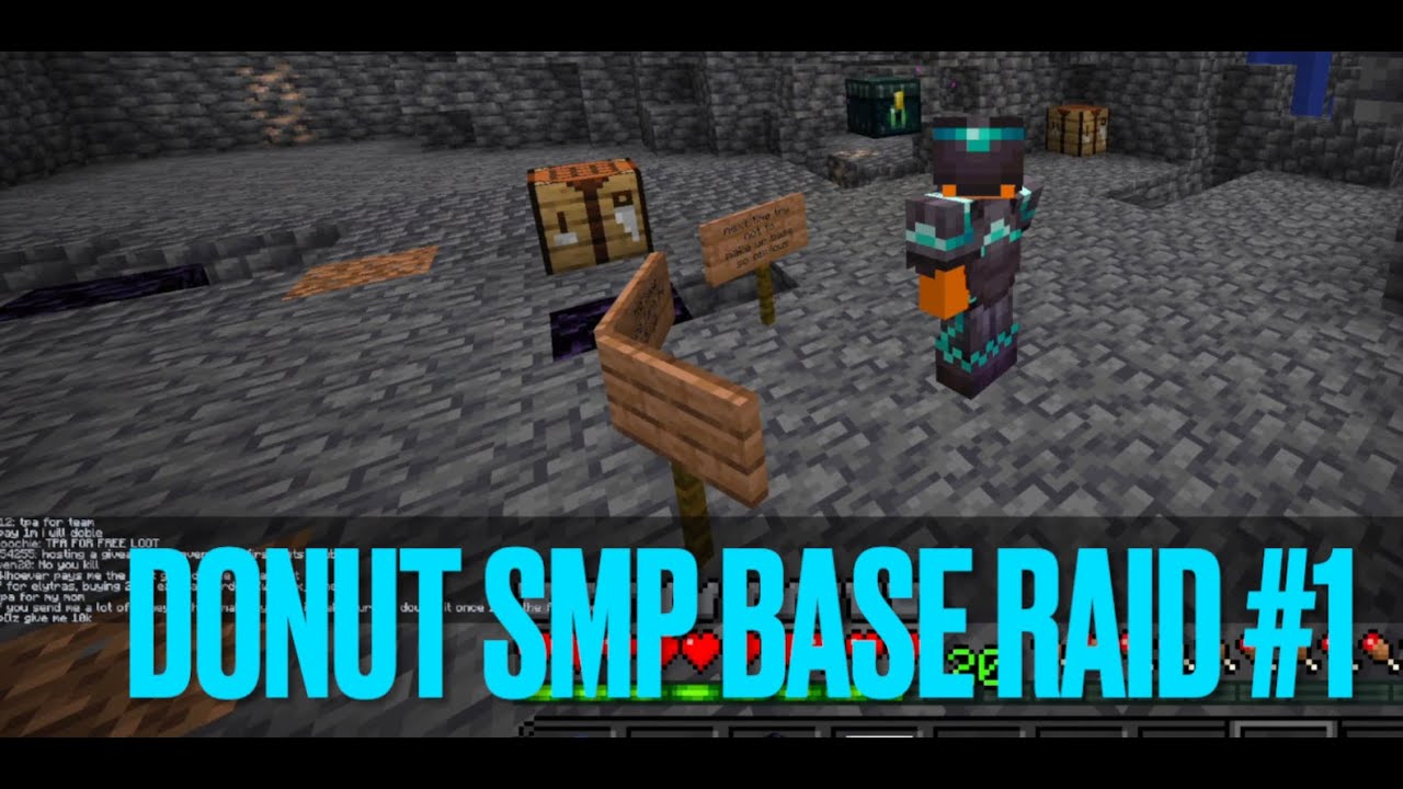 Donut SMP Base Raid #1 - YouTube