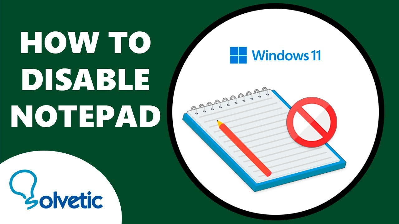How to DISABLE NOTEPAD - YouTube