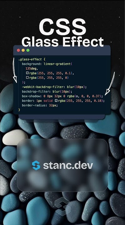 CSS Glass Morphism Effect - YouTube