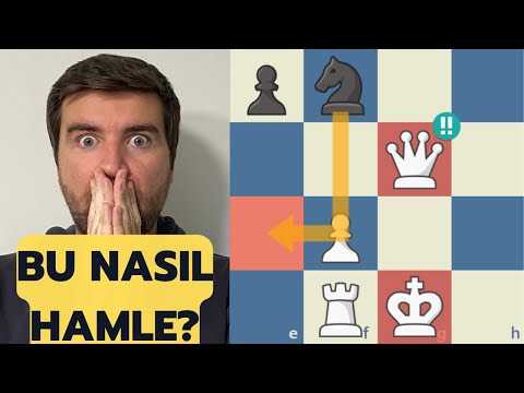 BİLEREK ŞAH-VEZİR ÇATALI YEDİ! En Kötü Görünen Hamle Nasıl Kazanan Tek Hamle Olur?