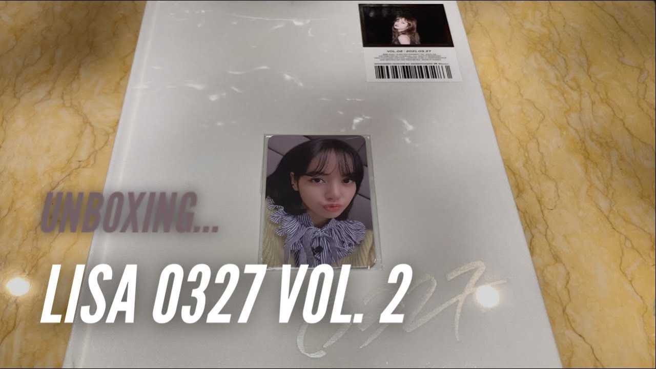 unboxing: lisa 0327 vol. 2 photobook - YouTube