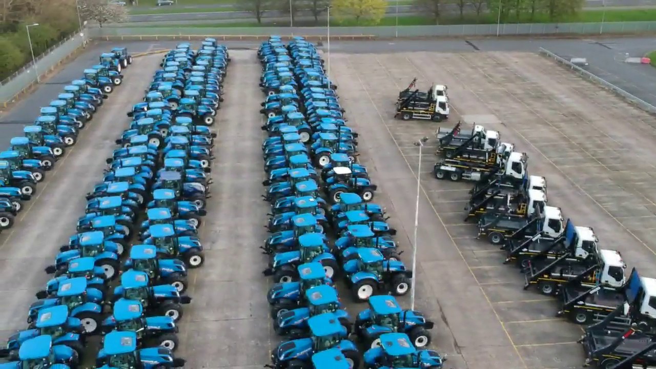 ABANDONED TRACTOR GRAVEYARD *DRONE FOOTAGE* - YouTube