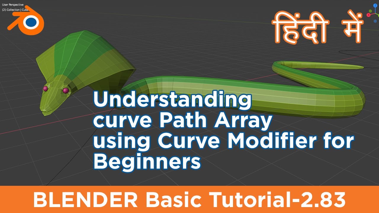Blender Curve Modifier Understanding for Beginners Tutorial in Hindi ...