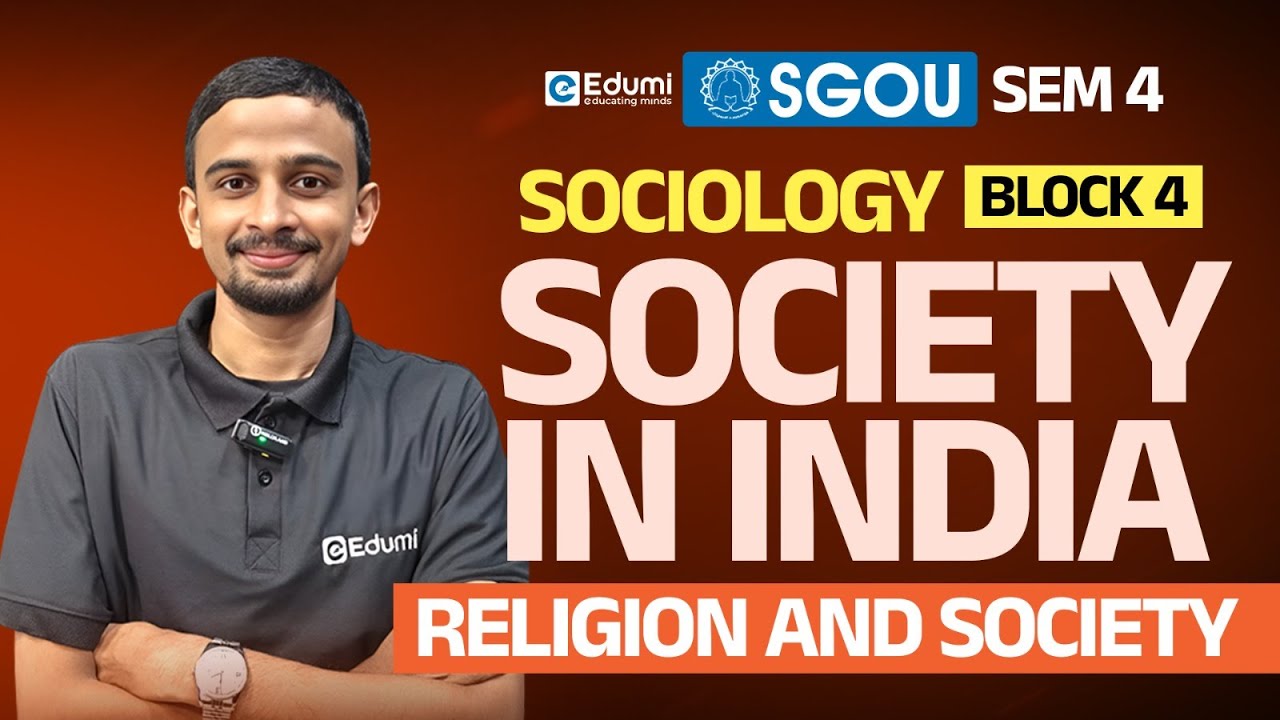 SGOU | Sociology | Society In India |Block 4 |Religion And Society Mr ...