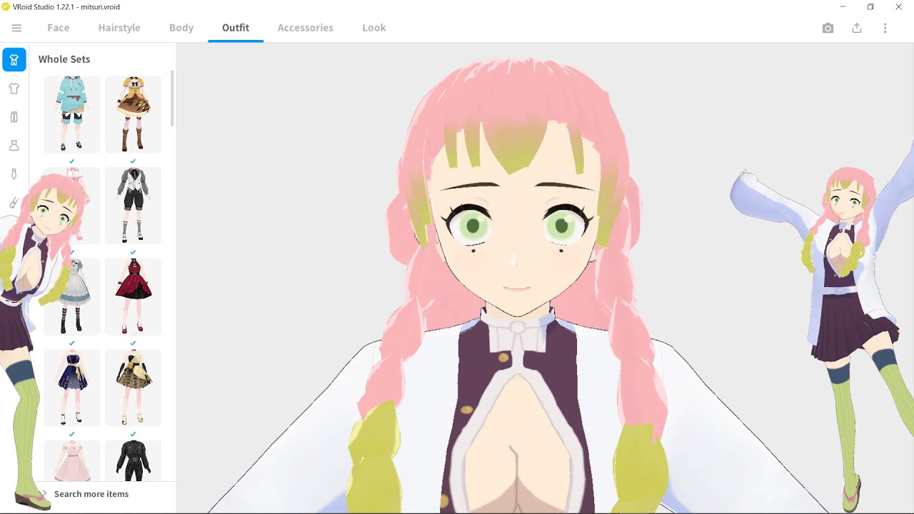 【Vroid】Mitsuri Kanroji (Demon Slayer: Kimetsu no Yaiba) #demonslayer # ...