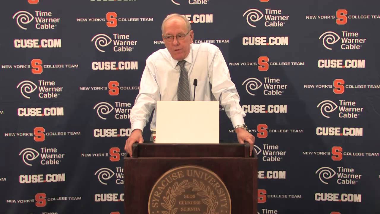 Coach Boeheim vs Colgate Press Conference - Syracuse Men's Basketball ...