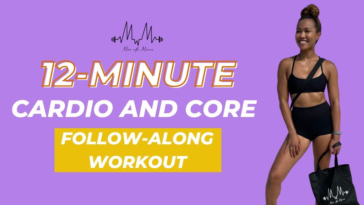 12-Min Cardio and Core Follow-Along Workout! | Bodyweight Travel ...