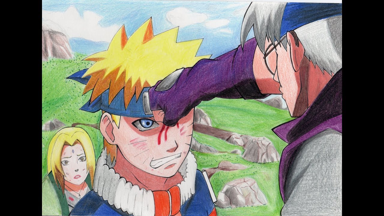 Desenhando Naruto vs Kabuto | Drawing EPIC SCENE of NARUTO [KABUTO ...