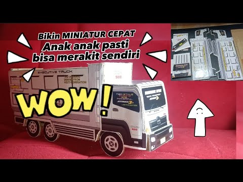 cara membuat miniatur dump truk Hino 500 cepat serta mudah dengan ...