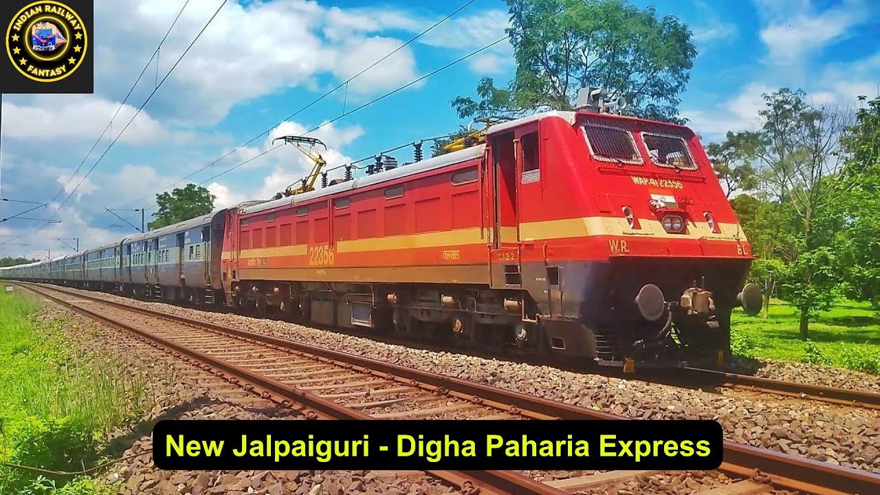 Honking Valsad WAP4 with Paharia Express moves towards Kishanganj - YouTube