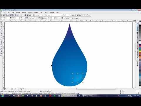 Corel draw x3 tutorial for water drop effect - YouTube