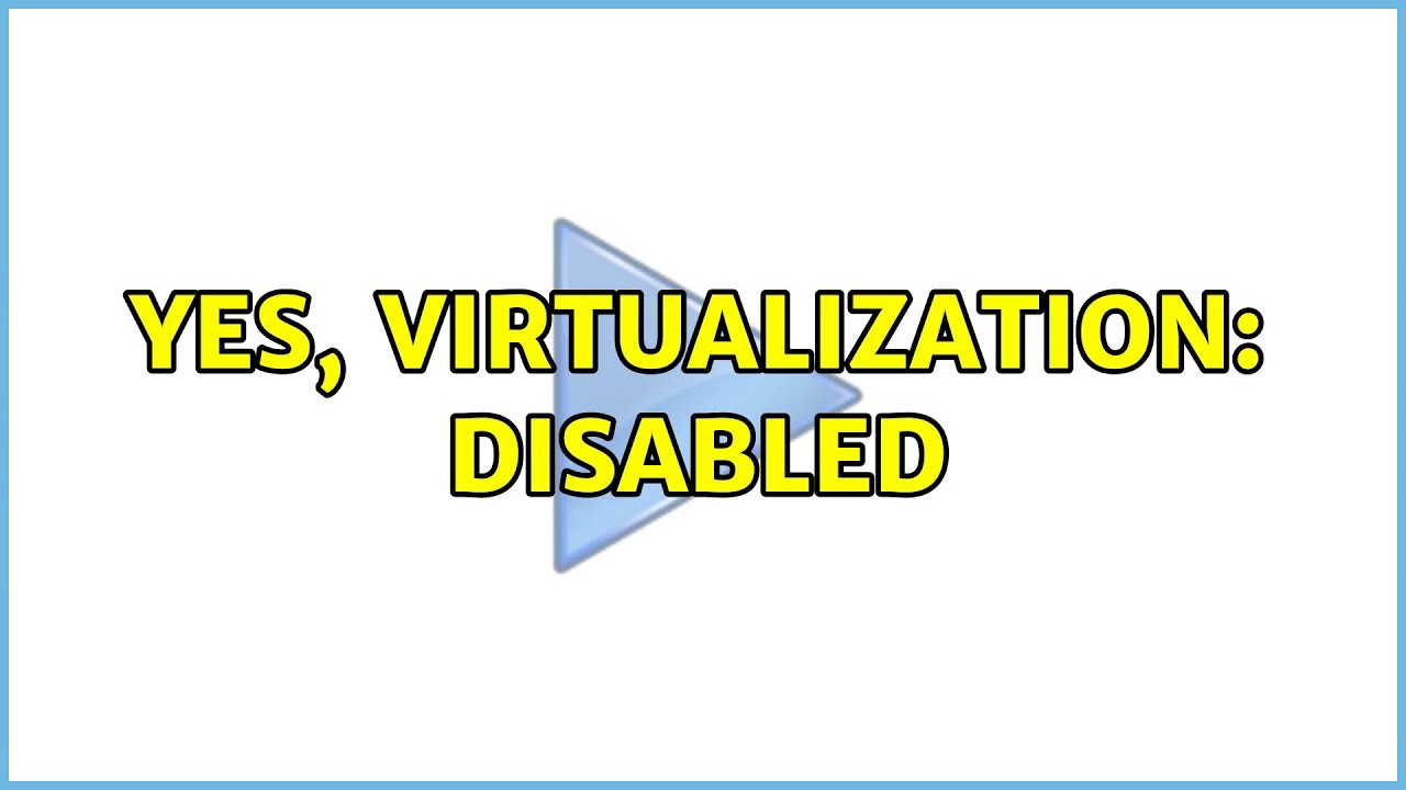 Windows 10 - Hyper-V Support : Yes, Virtualization: Disabled - YouTube