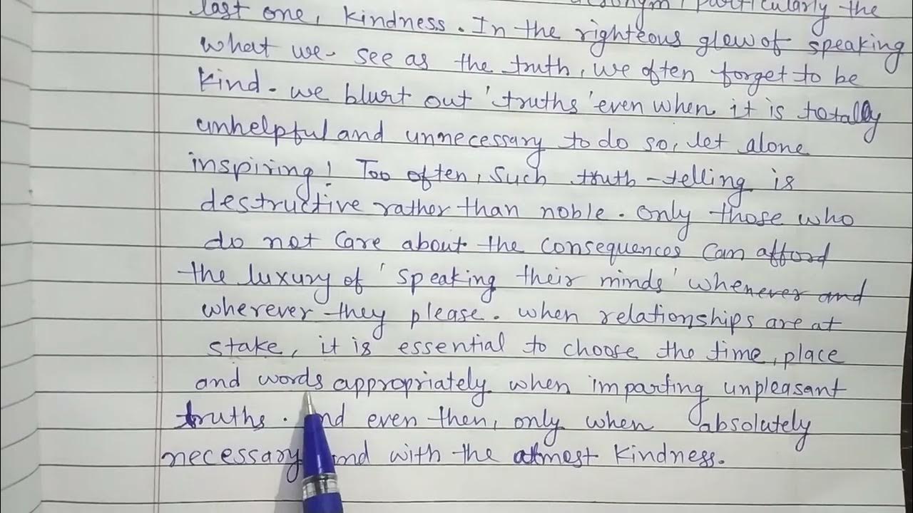 Class 10 English discursive comprehension passage - YouTube