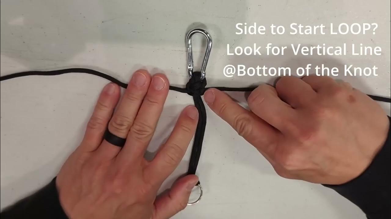 Simple Paracord Keychain Knot Tutorial - YouTube