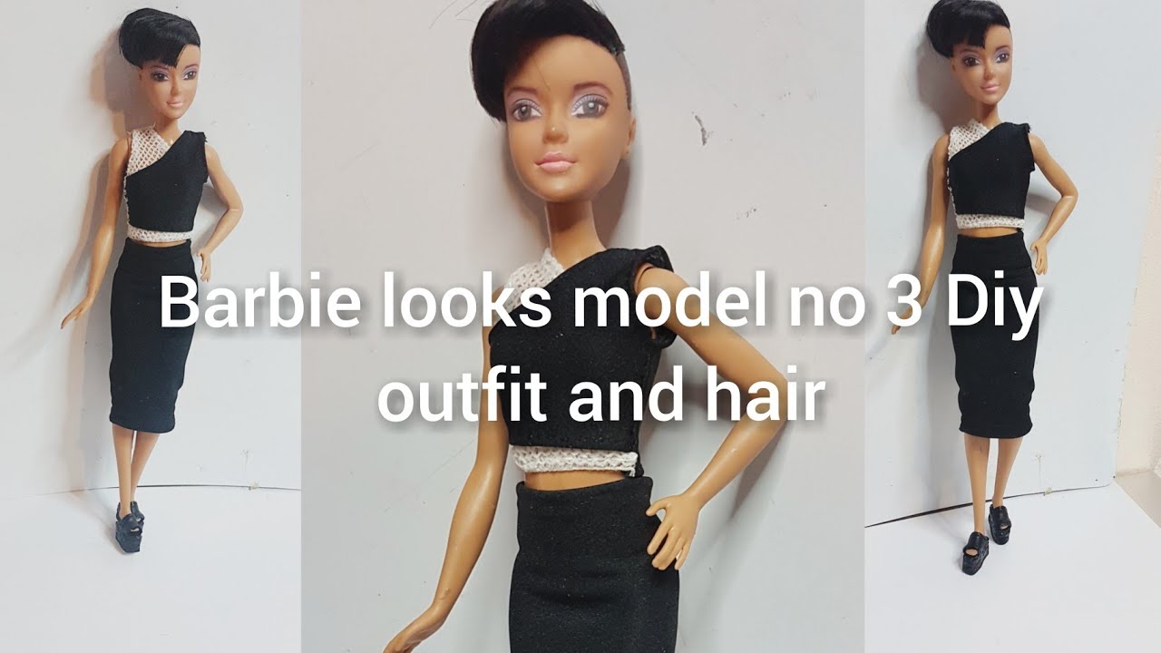 Barbie makeover transformation| signature looks model #3 Diy outfit ...