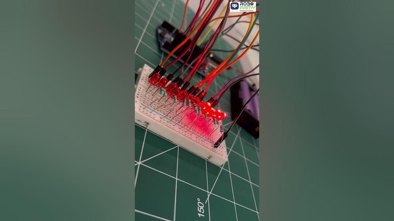 Diy Led Chasser Using Arduino Roboarmy Scienceproject Arduinoproject Ledlights Youtube