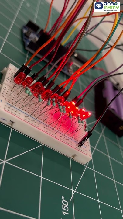 Diy Led Chasser Using Arduino Roboarmy Scienceproject Arduinoproject Ledlights Youtube