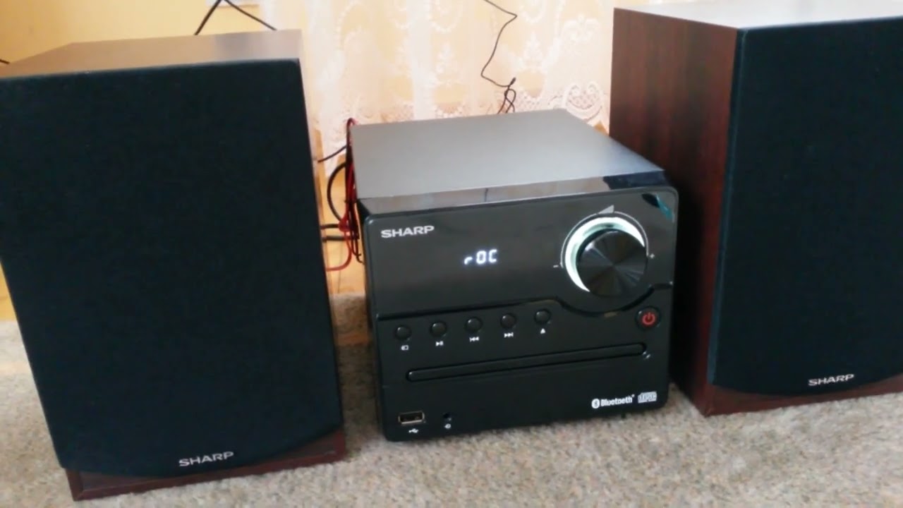 Sharp xl-b512 (br), mini hifi system - YouTube
