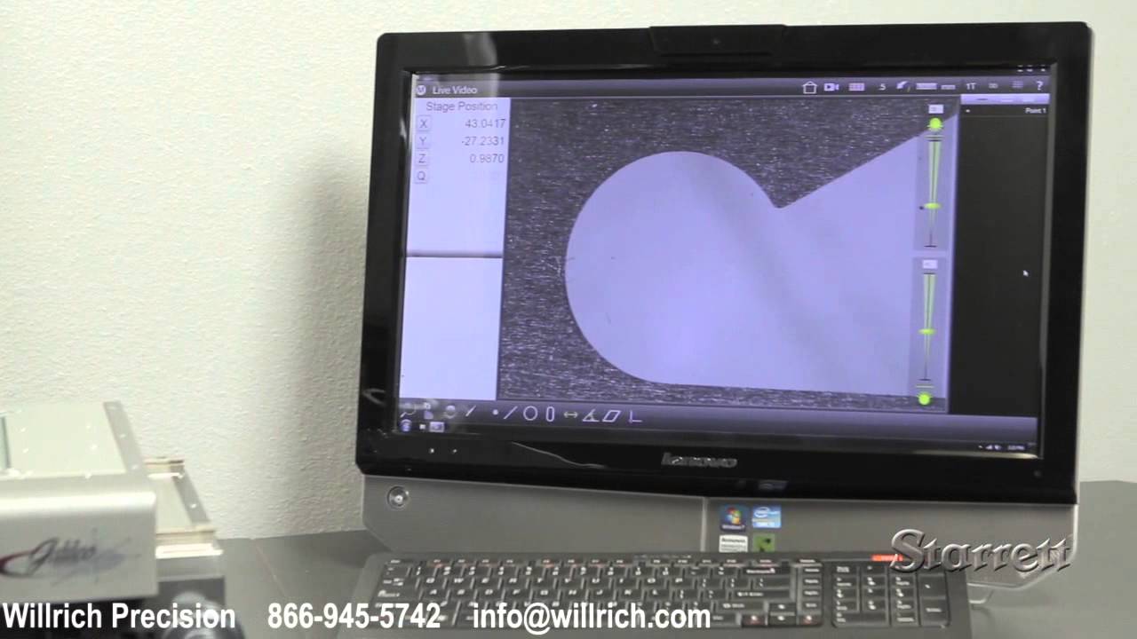 Starrett EZ300 Vision System with FOV from Willrich.mpg - YouTube
