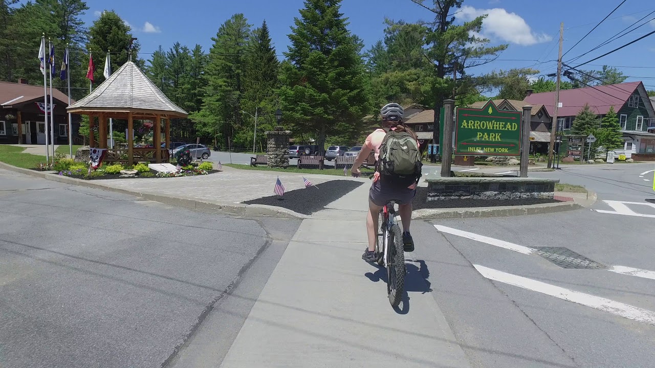 Mountain Biking in Inlet - YouTube