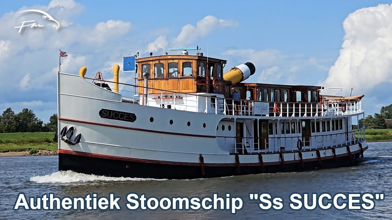 ⚓ Authentiek Stoomschip "Ss SUCCES" Opvaart IJssel - YouTube