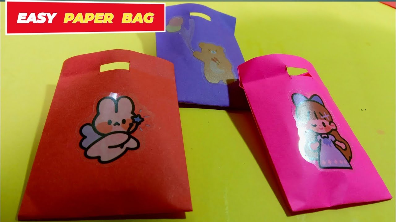 Origami Paper Bag Easy - Hello Origami Paper Bag Lover - YouTube
