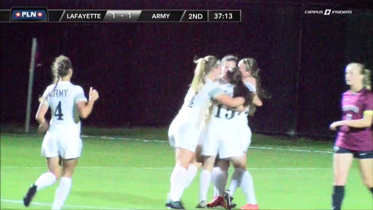 Army Women's Soccer: Sam Gottlieb Goal vs. Lafayette 9-24-16 - YouTube