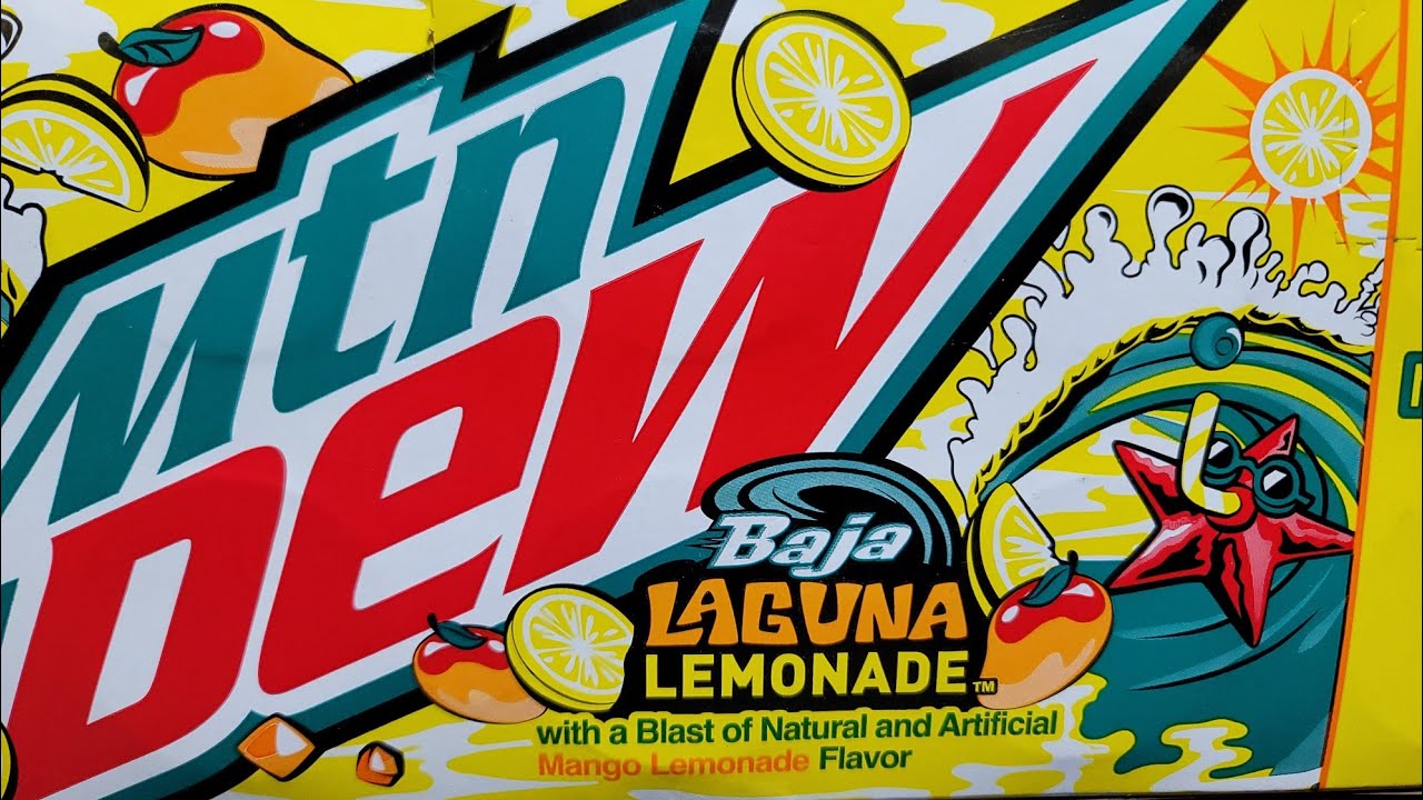 Mtn Dew Baja Laguna Lemonade review - YouTube