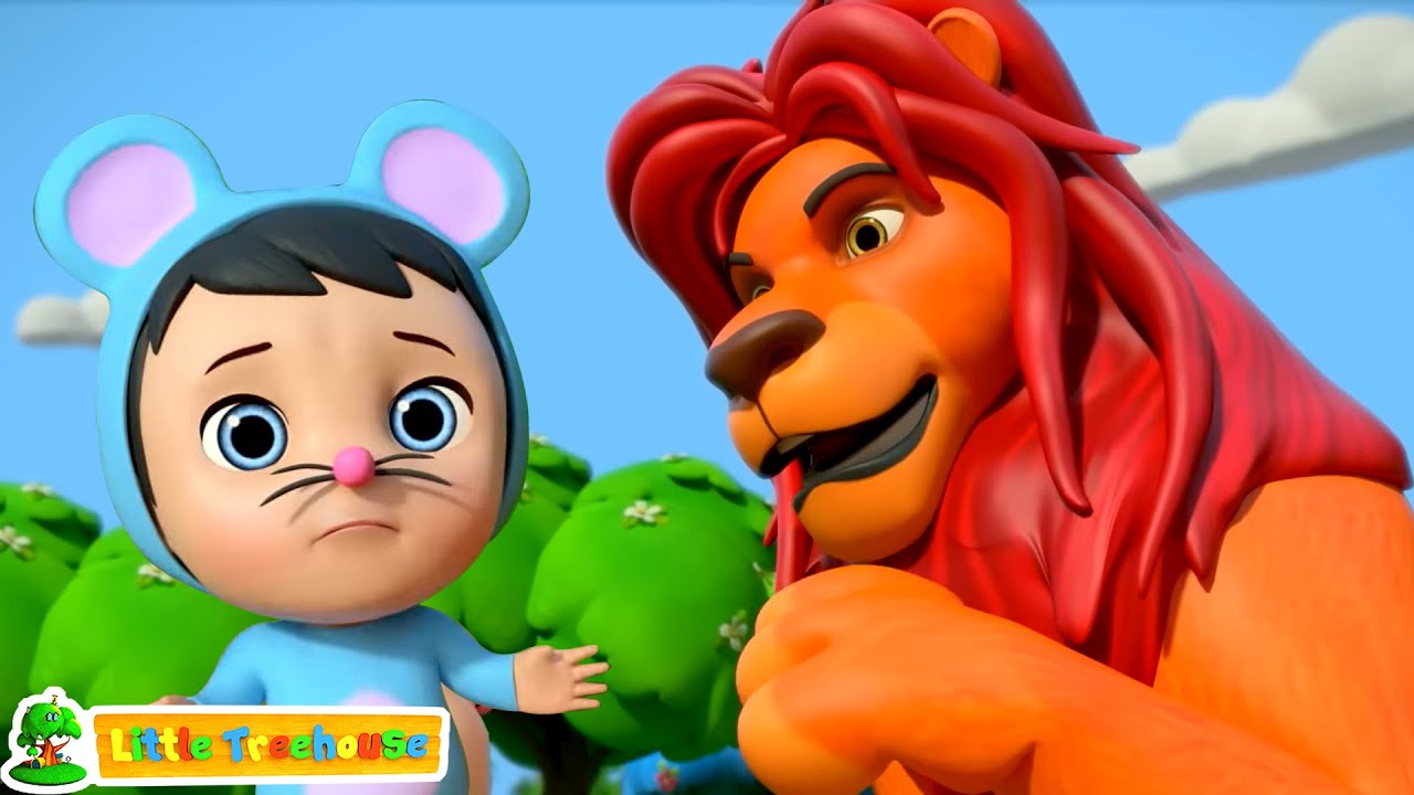 Lion And The Mice Story & More Cartoon Stories for Kids by Little ...