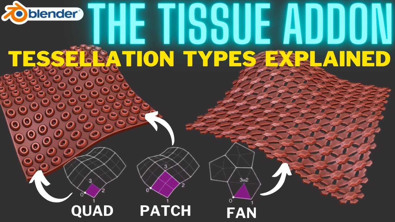 Tissue Addon - Tessellate Options for Blender - YouTube