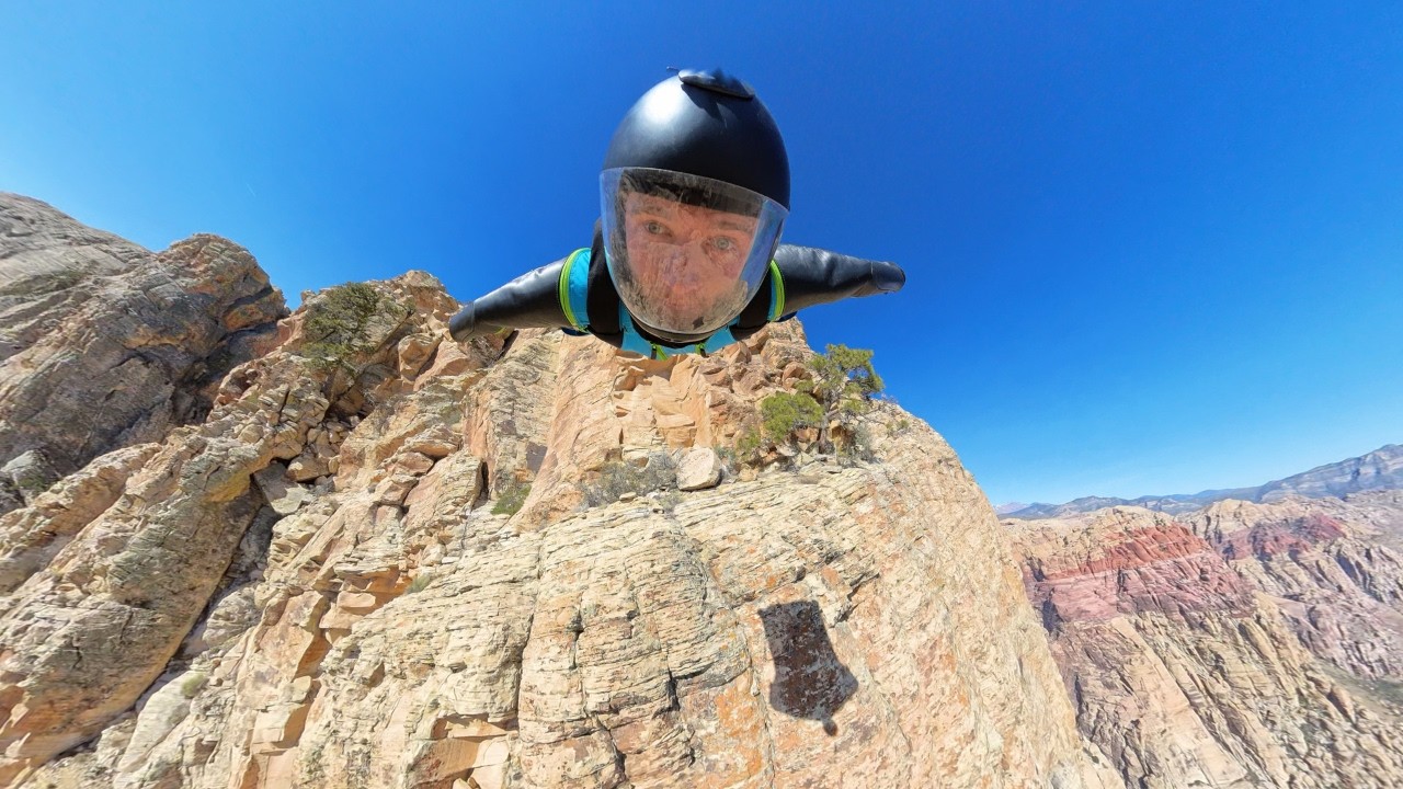 Desert Wingsuit BASE jump | Immersive 360 VR - YouTube