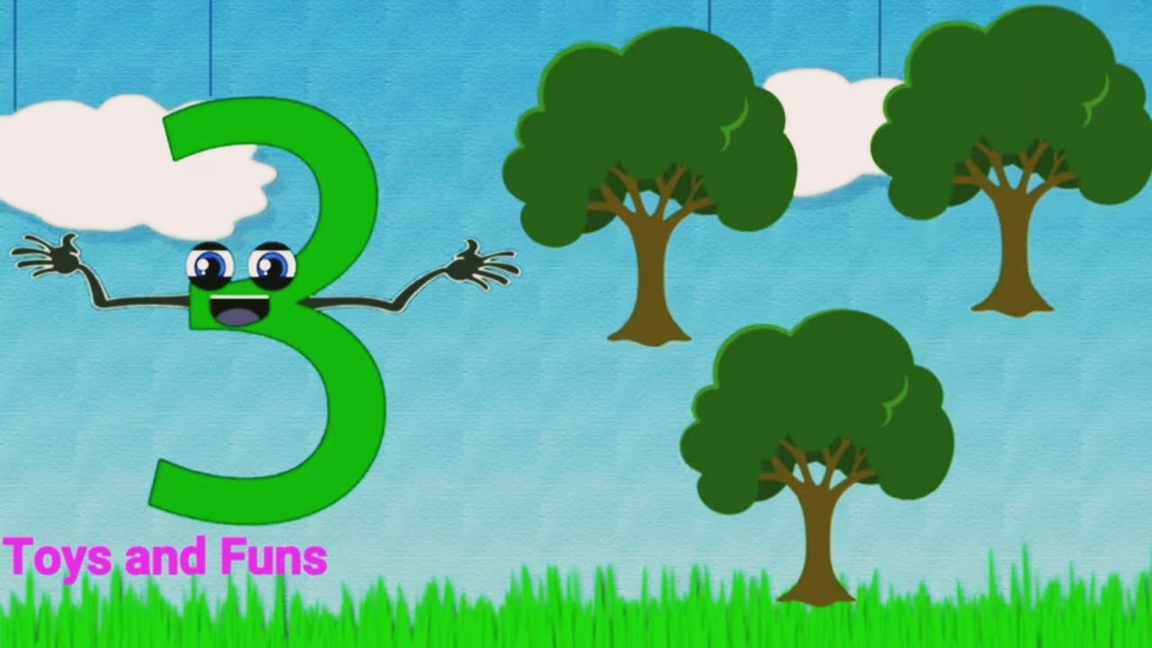 Learn counting from 1-10|Learning numbers for Toddlers| Cartoon Numbers ...