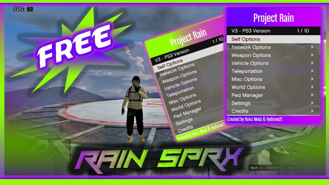 [GTA5/PS3] Project Rain V3 Sprx [FREE] Showcase + Install Tutorial (DEX ...