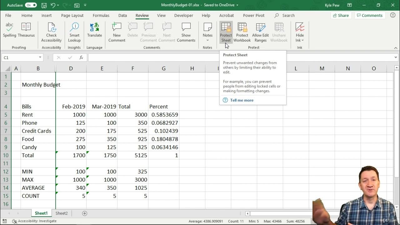 Hiding And Unhiding Excel Rows And Columns Youtube