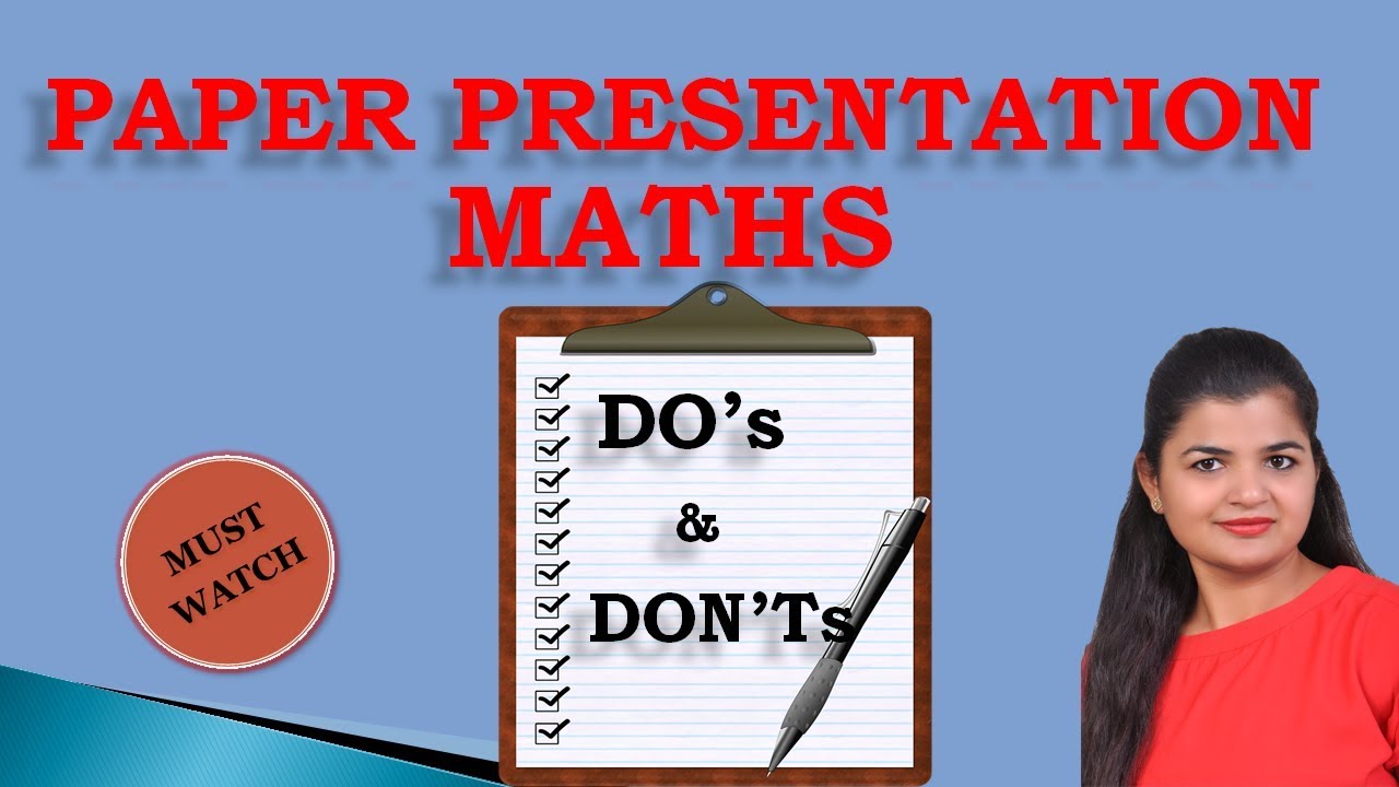 Maths Paper Presentation Tips - Do's and Dont's मैथ्स परीक्षा पेपर कैसे ...