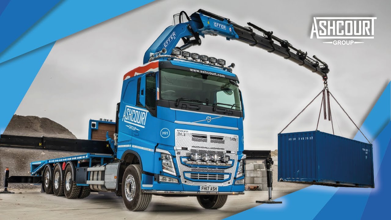 A Day In The Life Of A HIAB Driver In The UK - On The Job - YouTube