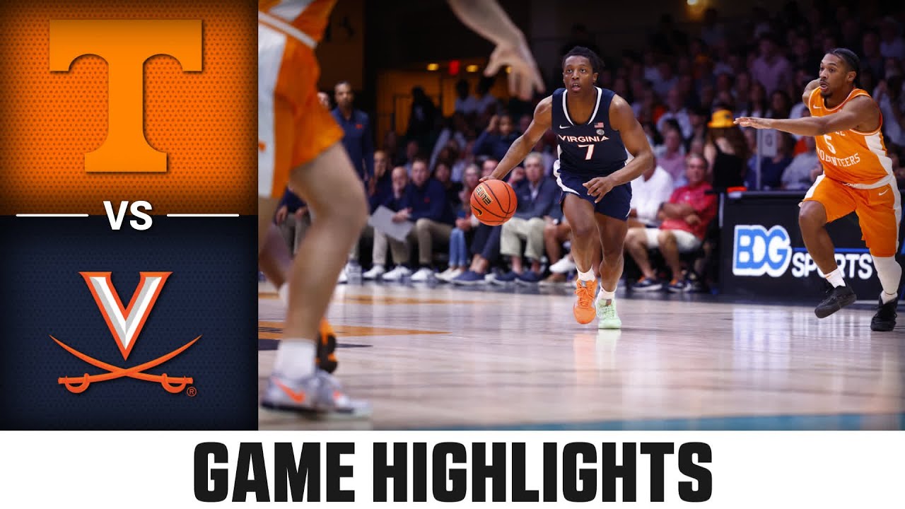 Virginia vs. Tennessee Game Highlights | 2024-25 ACC Men's Basketball ...